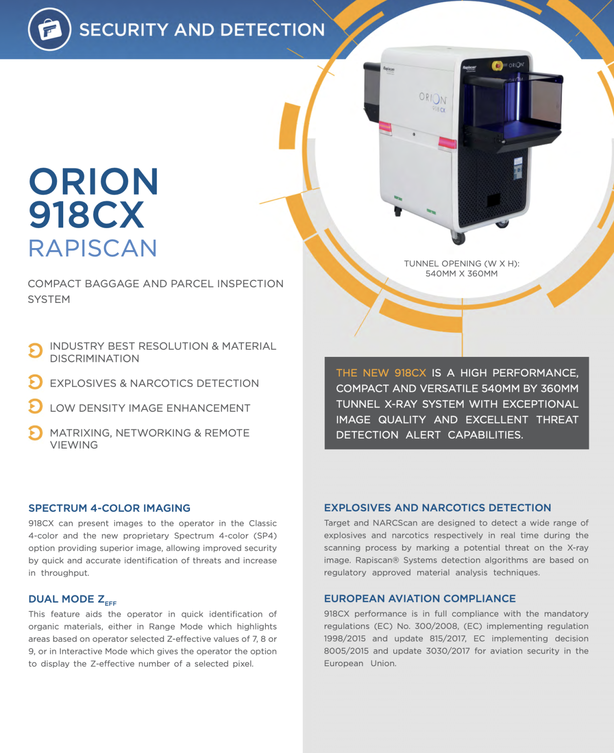 AI-Rapiscan ORION® 918CX Tunnel X-Ray System – AI Security Equipment